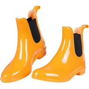 Shoes | Stylish Yellow Colored Rain Boots New | Poshmark